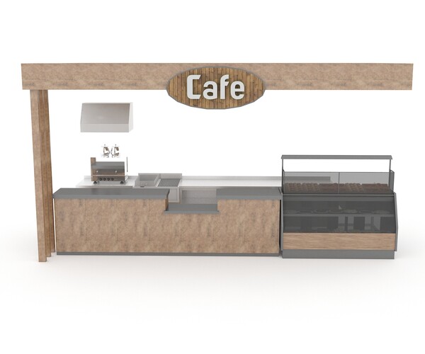 ArtStation - cafe 3d model | Game Assets