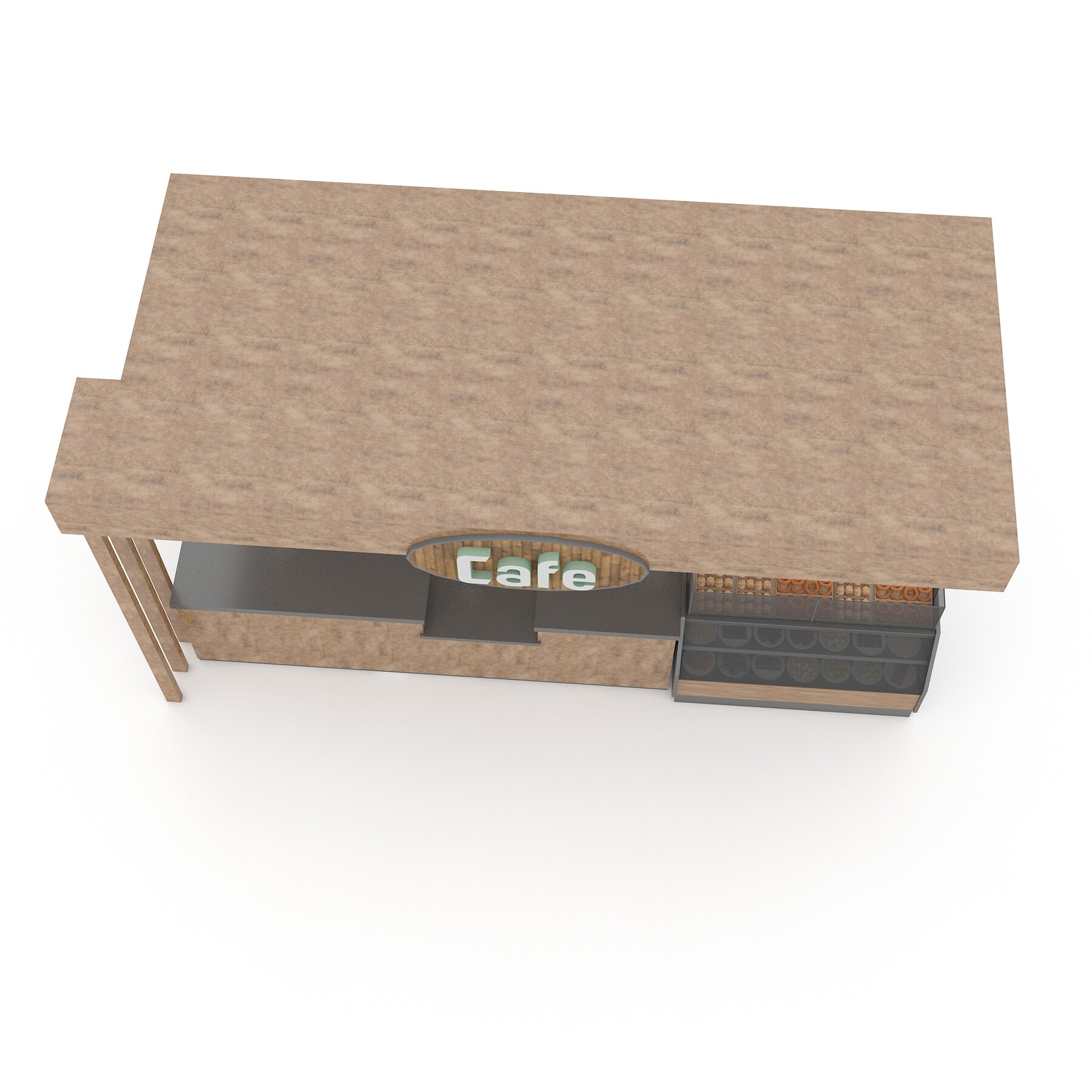 ArtStation - cafe 3d model | Game Assets
