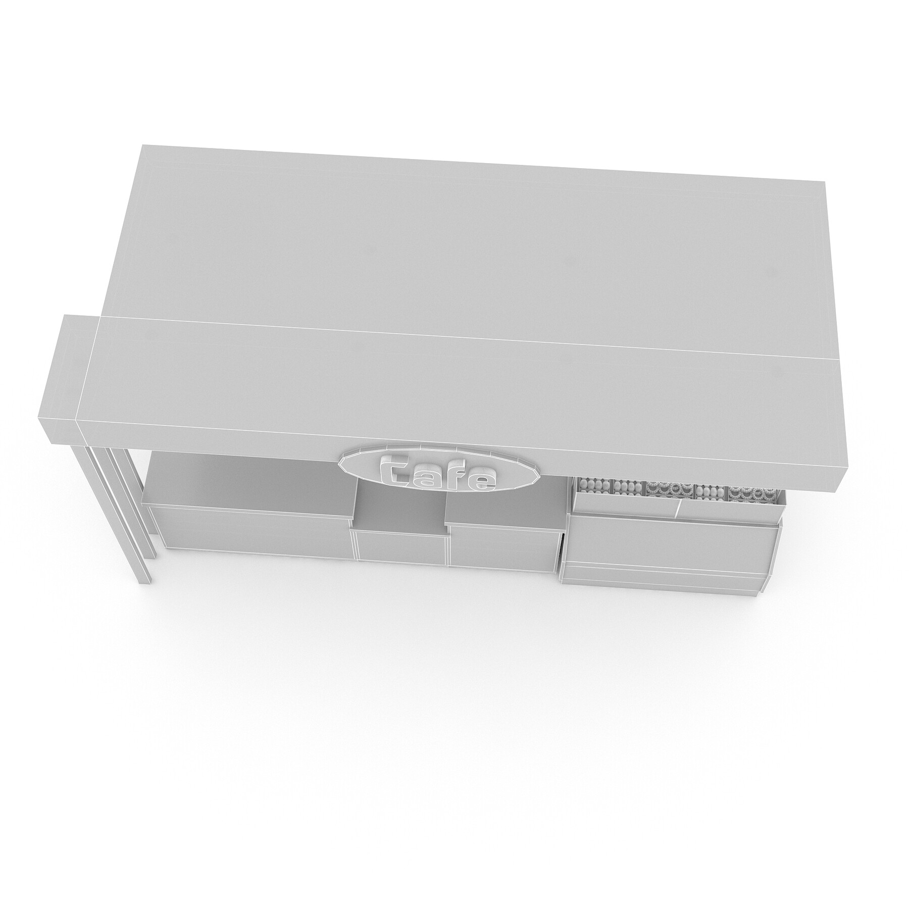 ArtStation - cafe 3d model | Game Assets