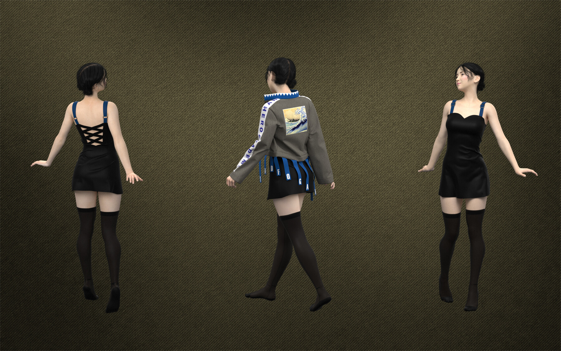 ArtStation - Female Outfit 4 | Game Assets