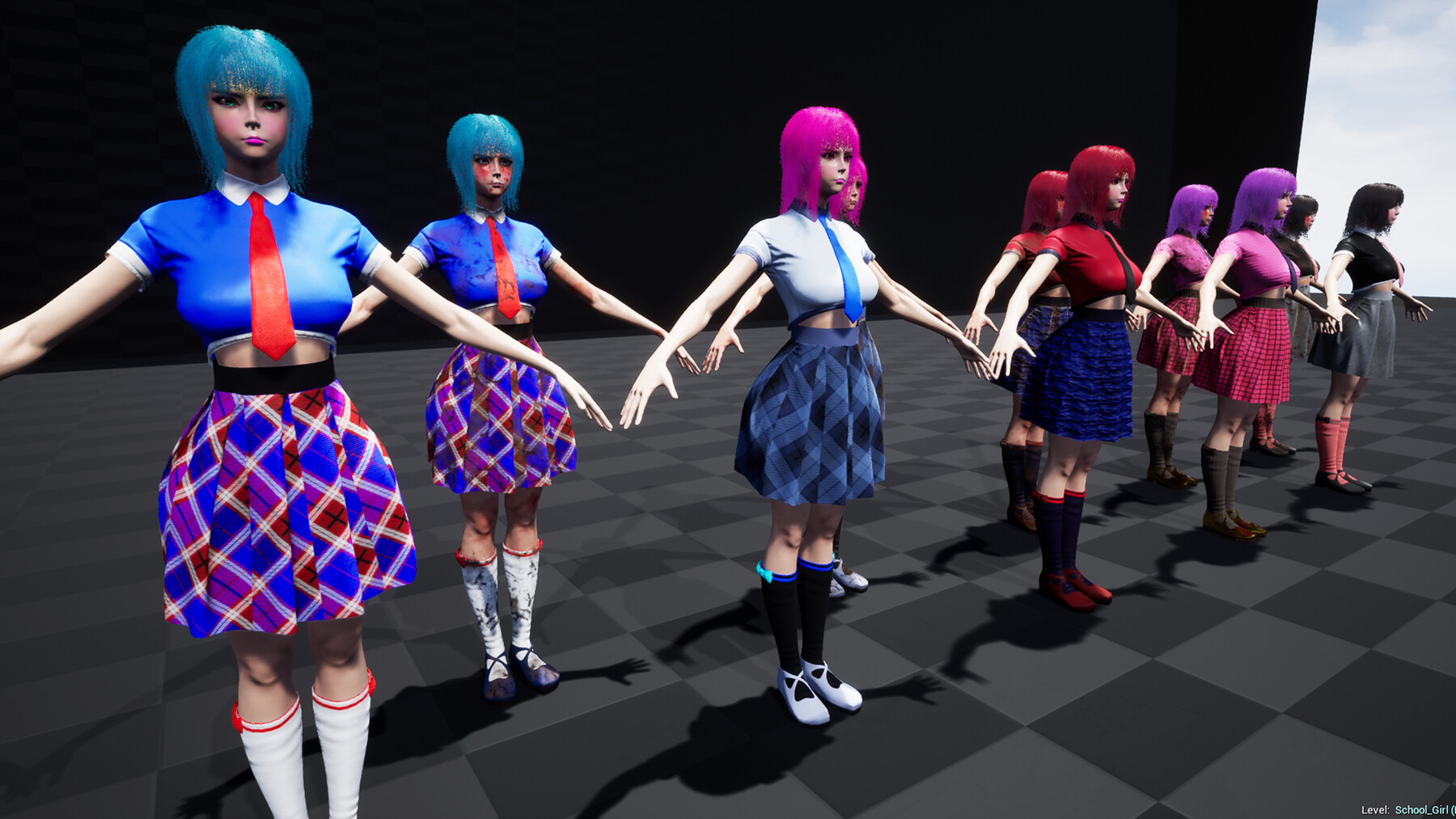 ArtStation - Shcool Girl GAME READY 3D Character | Game Assets