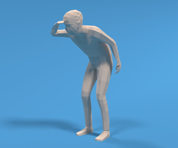 ArtStation - Low Poly Kid Looking | Resources