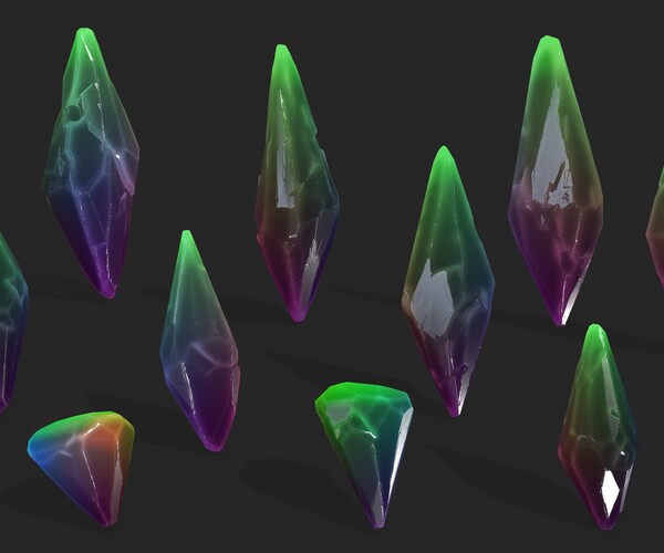 ArtStation - crystal set | Game Assets