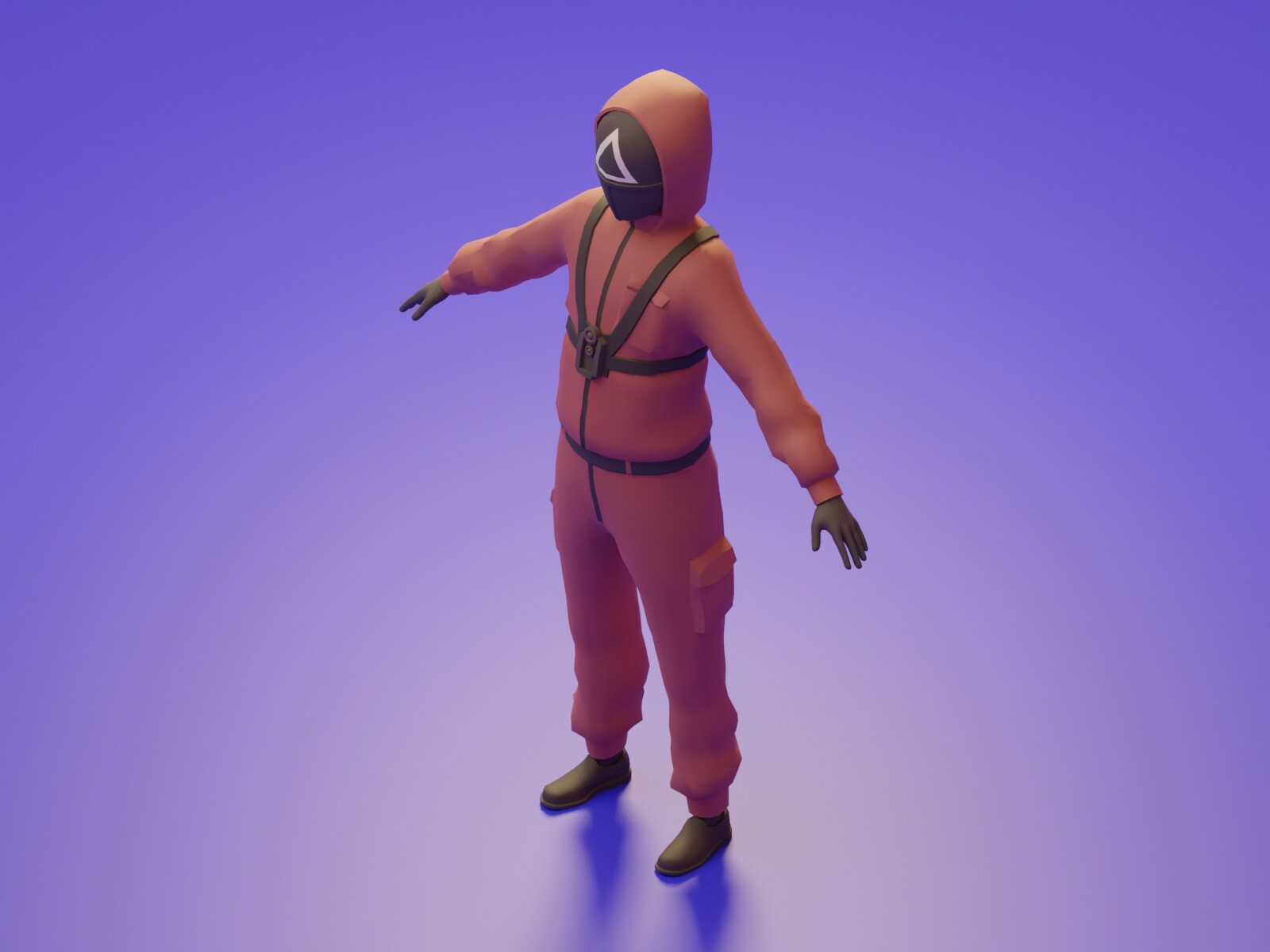 ArtStation - Low Poly Character Squid Game Illustration Set | Game Assets