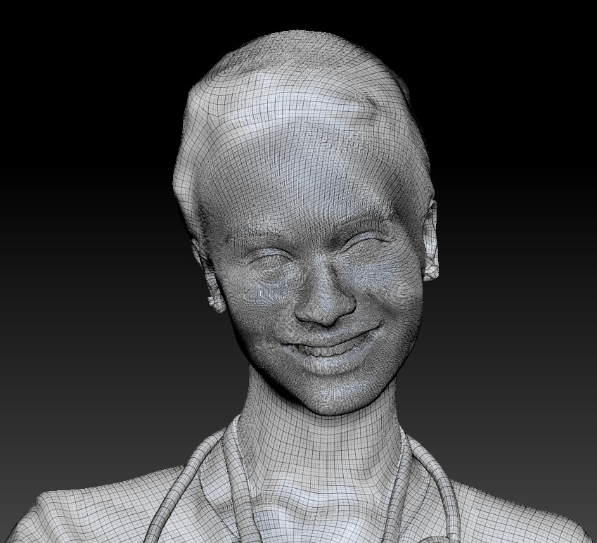 ArtStation - Beautiful female doctor smiling 308 | Game Assets