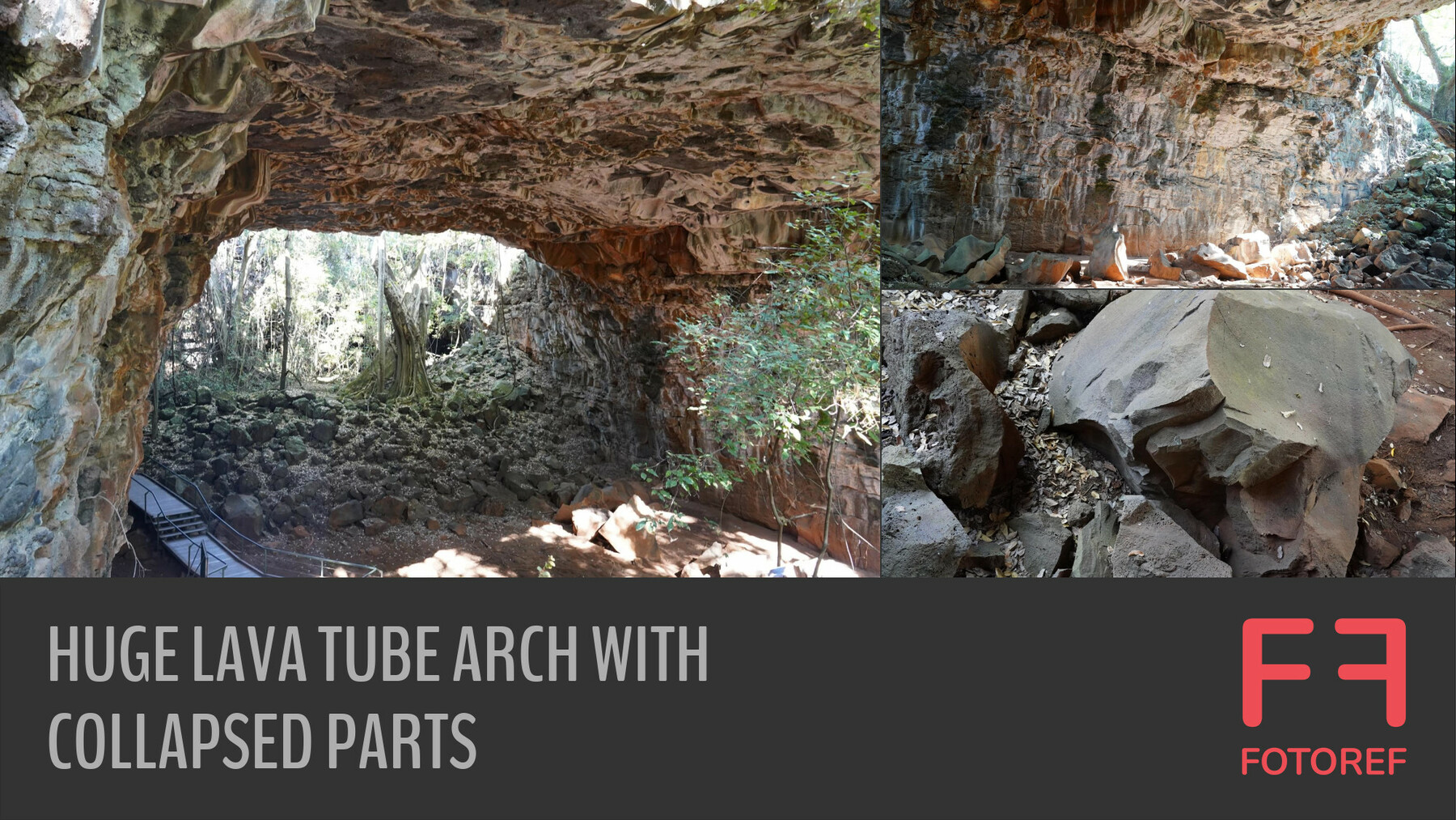 ArtStation - 123 photos of Huge Lava Tube Arch With Collapsed Parts ...