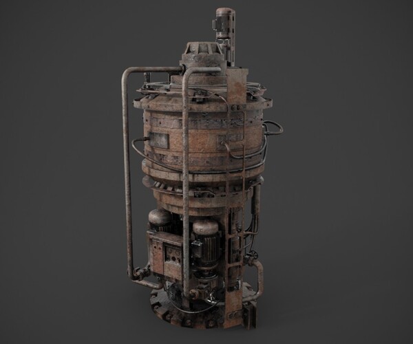 ArtStation - Rusted machinery device | Resources