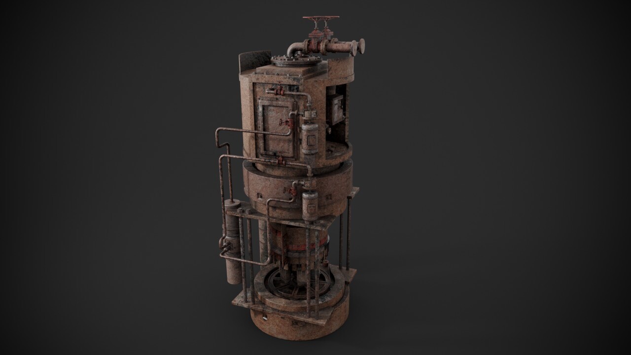 ArtStation - Rusted machinery device | Resources