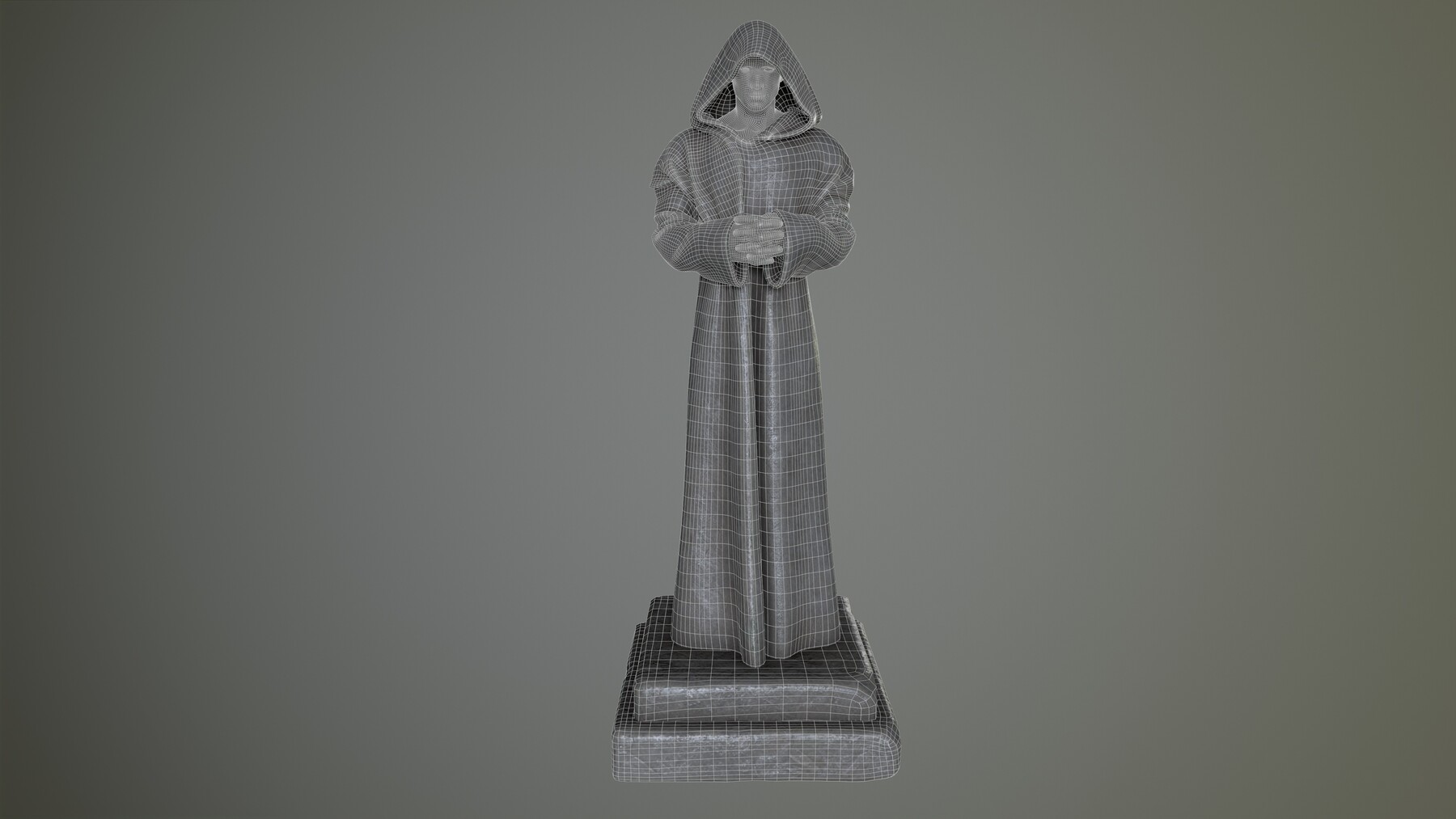ArtStation - Robe Statue Low-poly 3D model | Game Assets