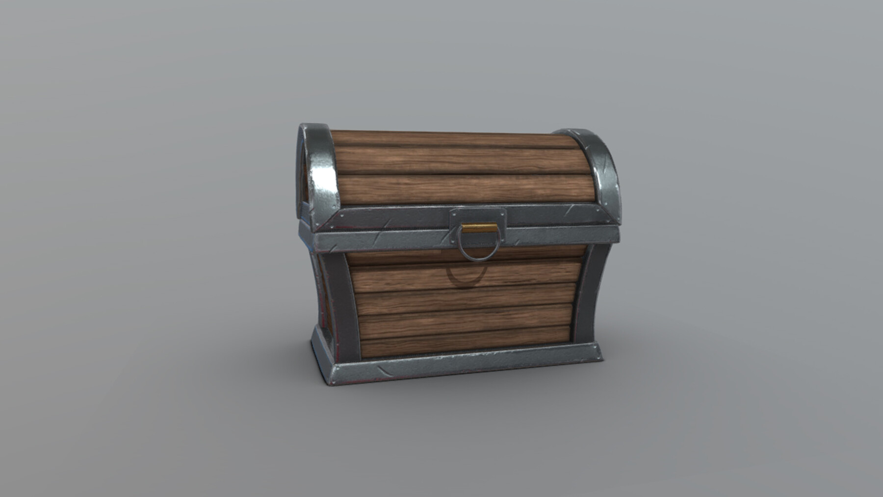 ArtStation - Wooden Chest Low-poly 3D model | Game Assets