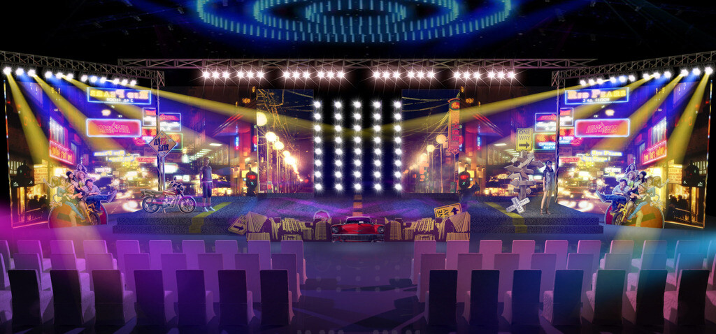 ArtStation - Stage party concert fashion catwalk T station 168 | Resources