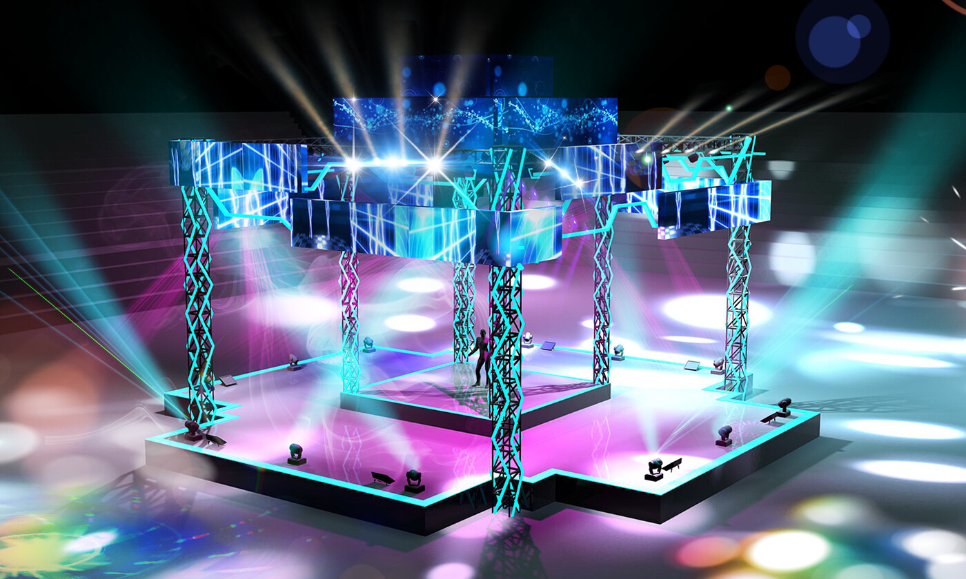 ArtStation - Stage party concert fashion catwalk T station 170 | Resources