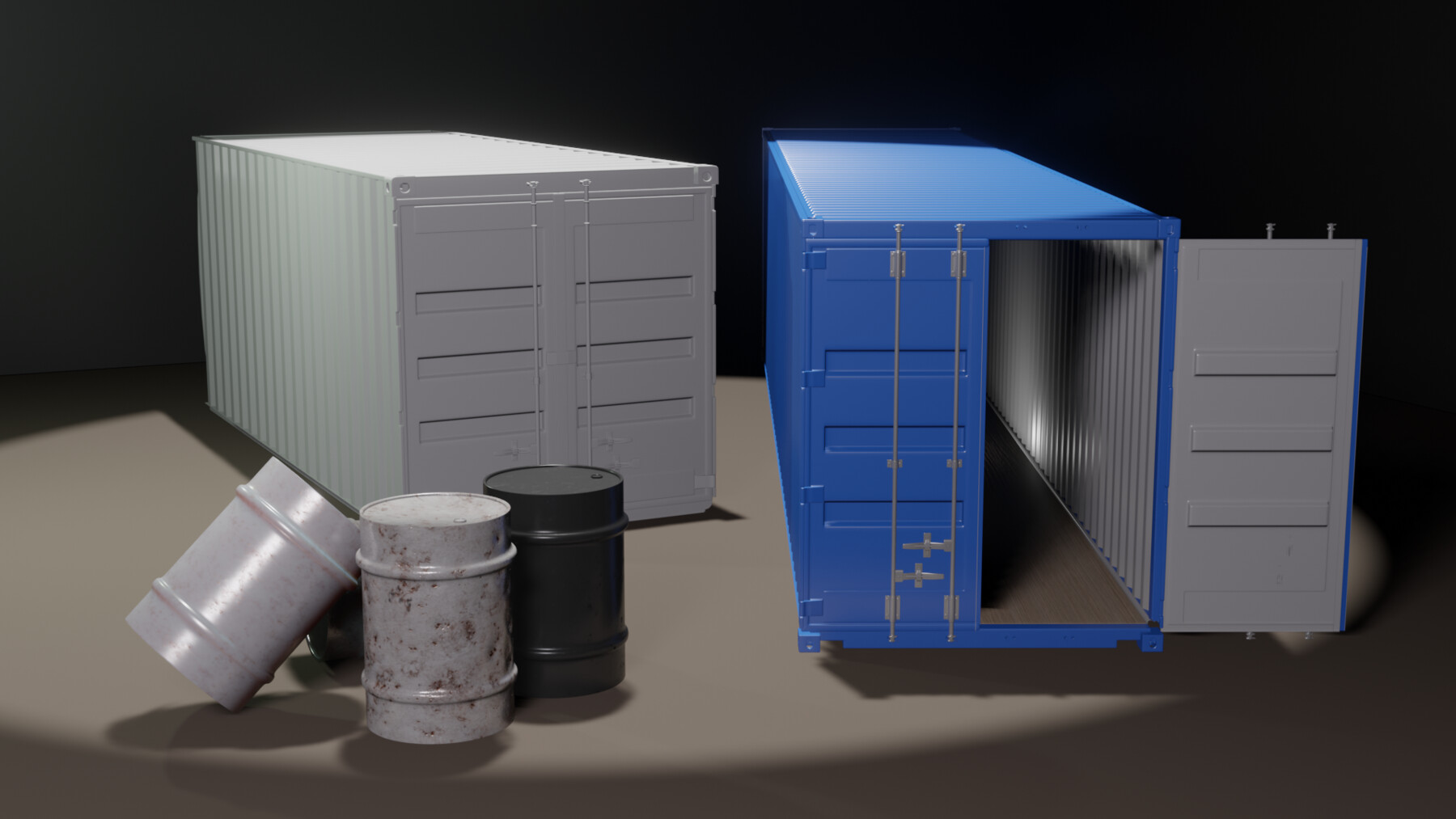 ArtStation - Container and Barrel | Resources