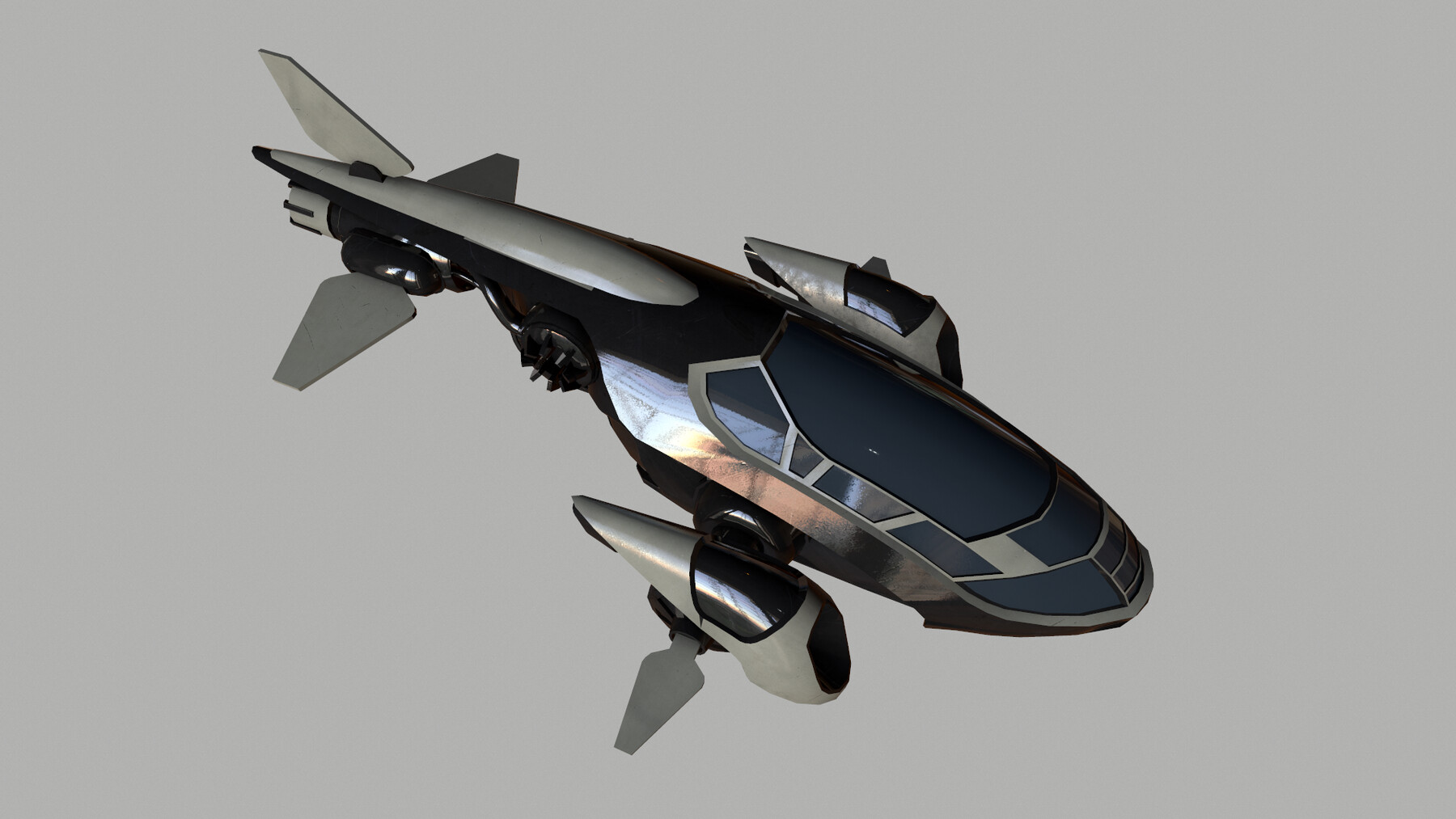 ArtStation - Small Spaceship 3d Model | Game Assets