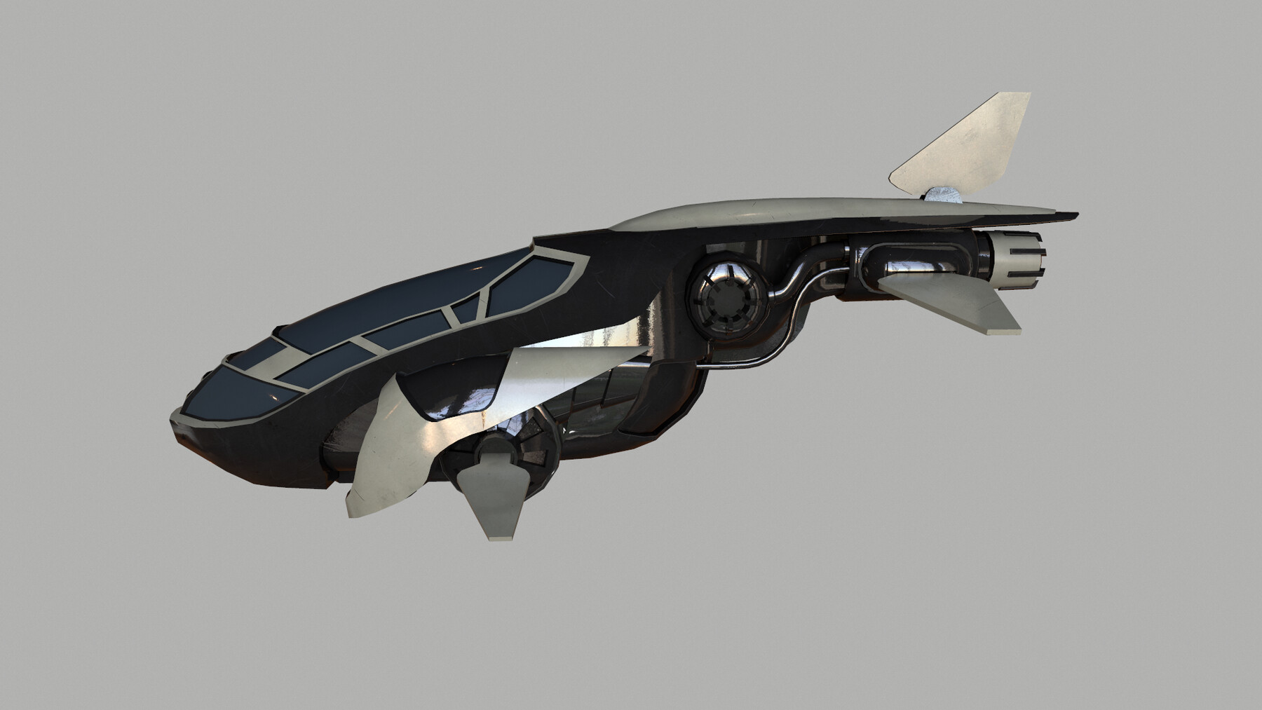 ArtStation - Small Spaceship 3d Model | Game Assets