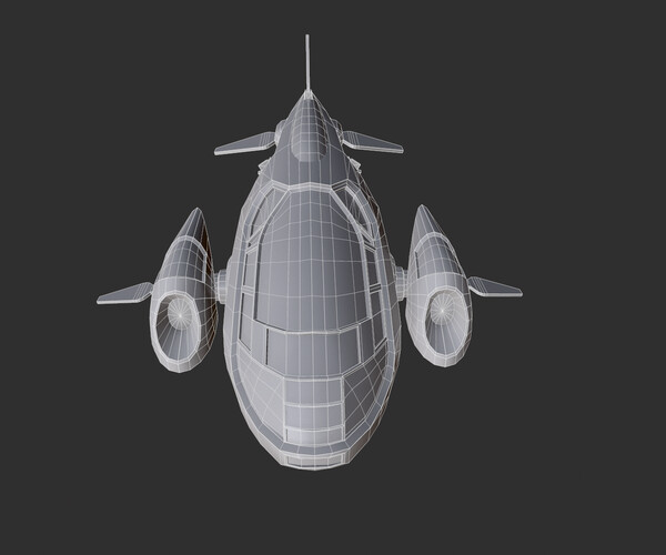 ArtStation - Small Spaceship 3d Model | Game Assets