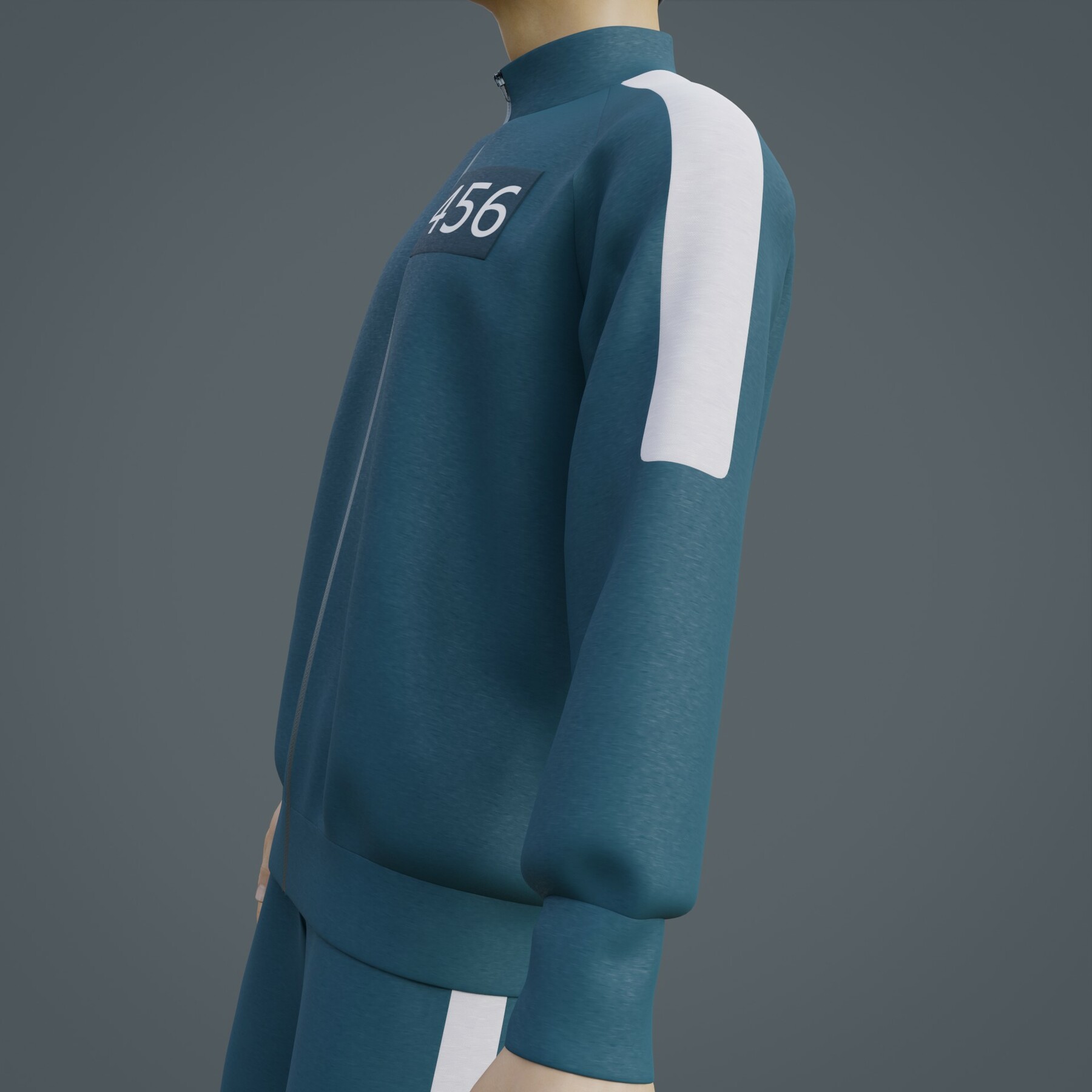 ArtStation - Squid Game Players Uniform - 456 Male Tracksuit Costume 3D ...