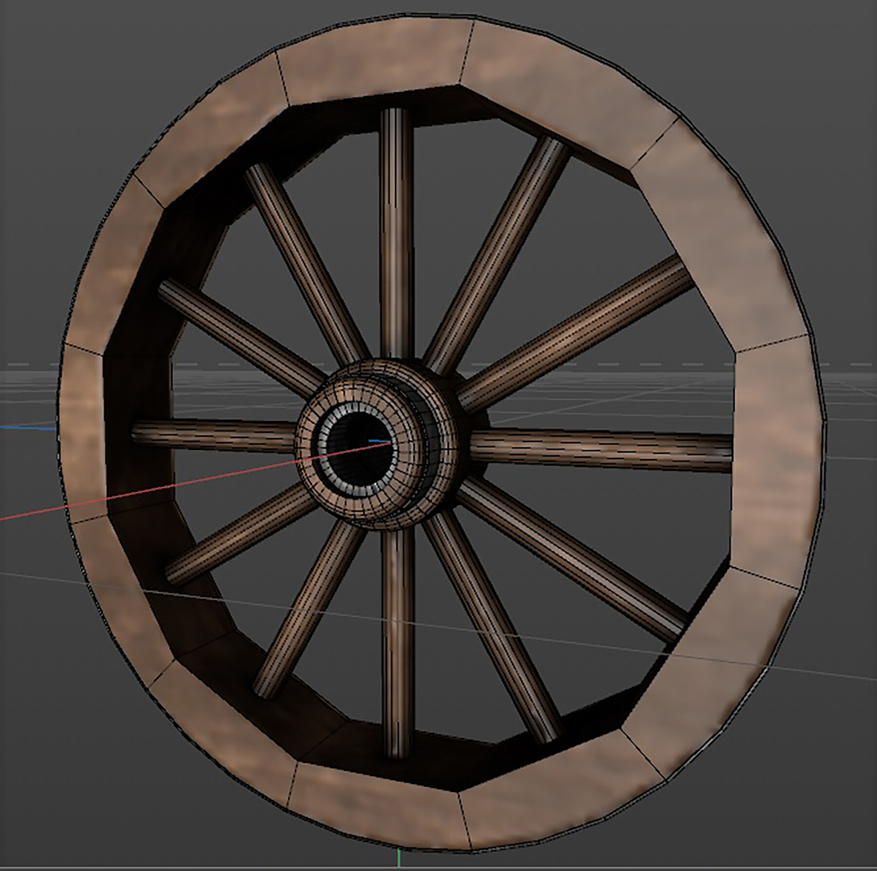 ArtStation - wood wheel | Game Assets