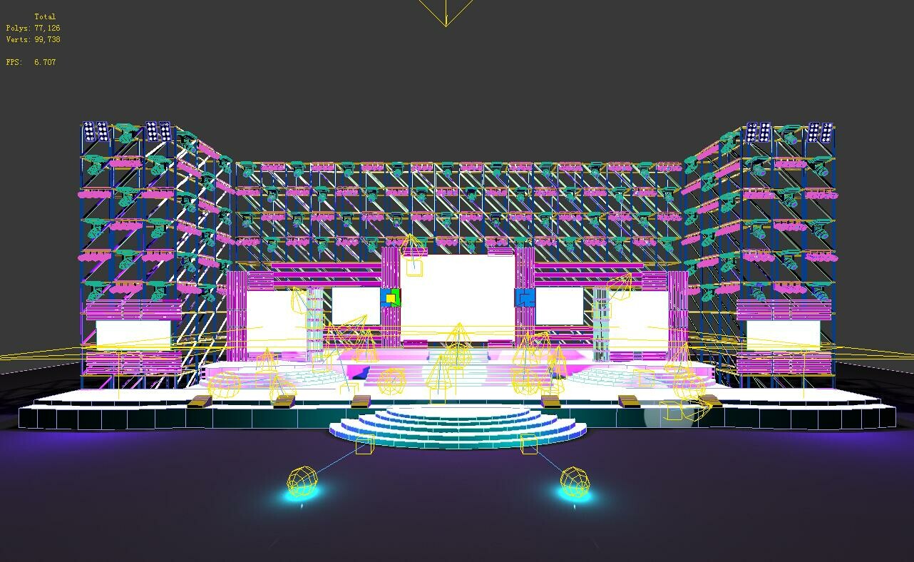 ArtStation - Stage party concert fashion catwalk T station 180 | Resources