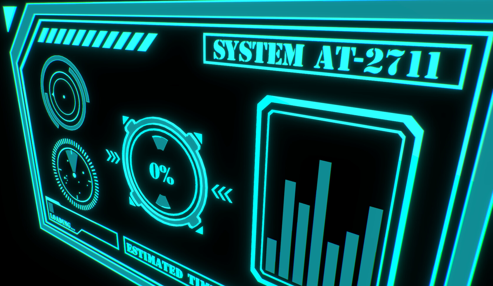 ArtStation - Sci-fi HUD Screen Animated | Game Assets