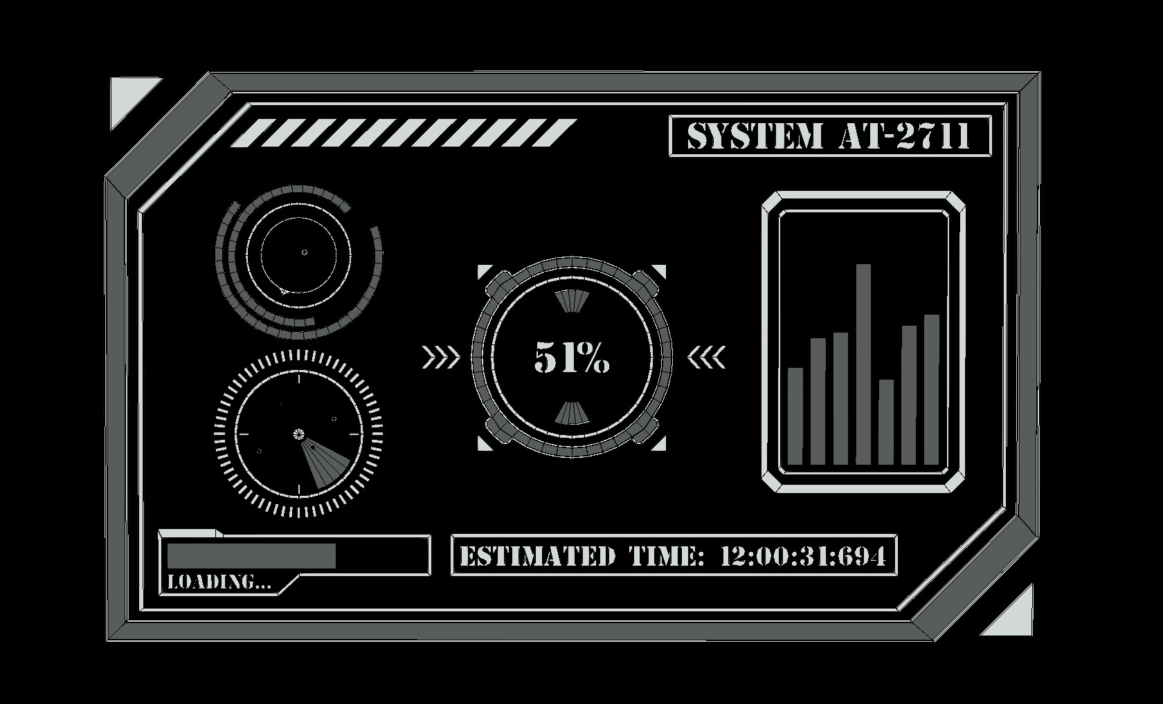 ArtStation - Sci-fi HUD Screen Animated | Game Assets