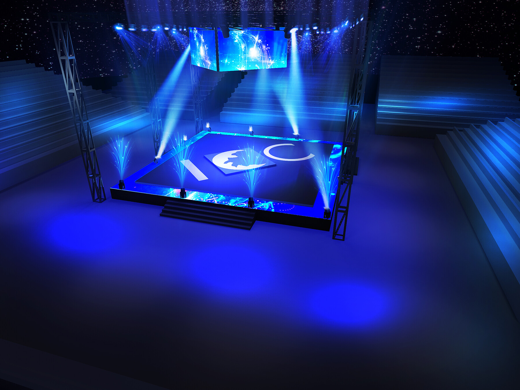 ArtStation - Stage party concert fashion catwalk T station 134 | Resources