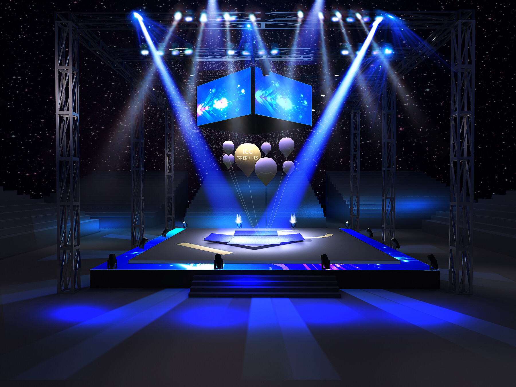 ArtStation - Stage party concert fashion catwalk T station 134 | Resources