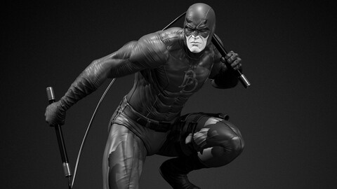 ArtStation - CLASSIC DAREDEVIL BUST STL | Resources