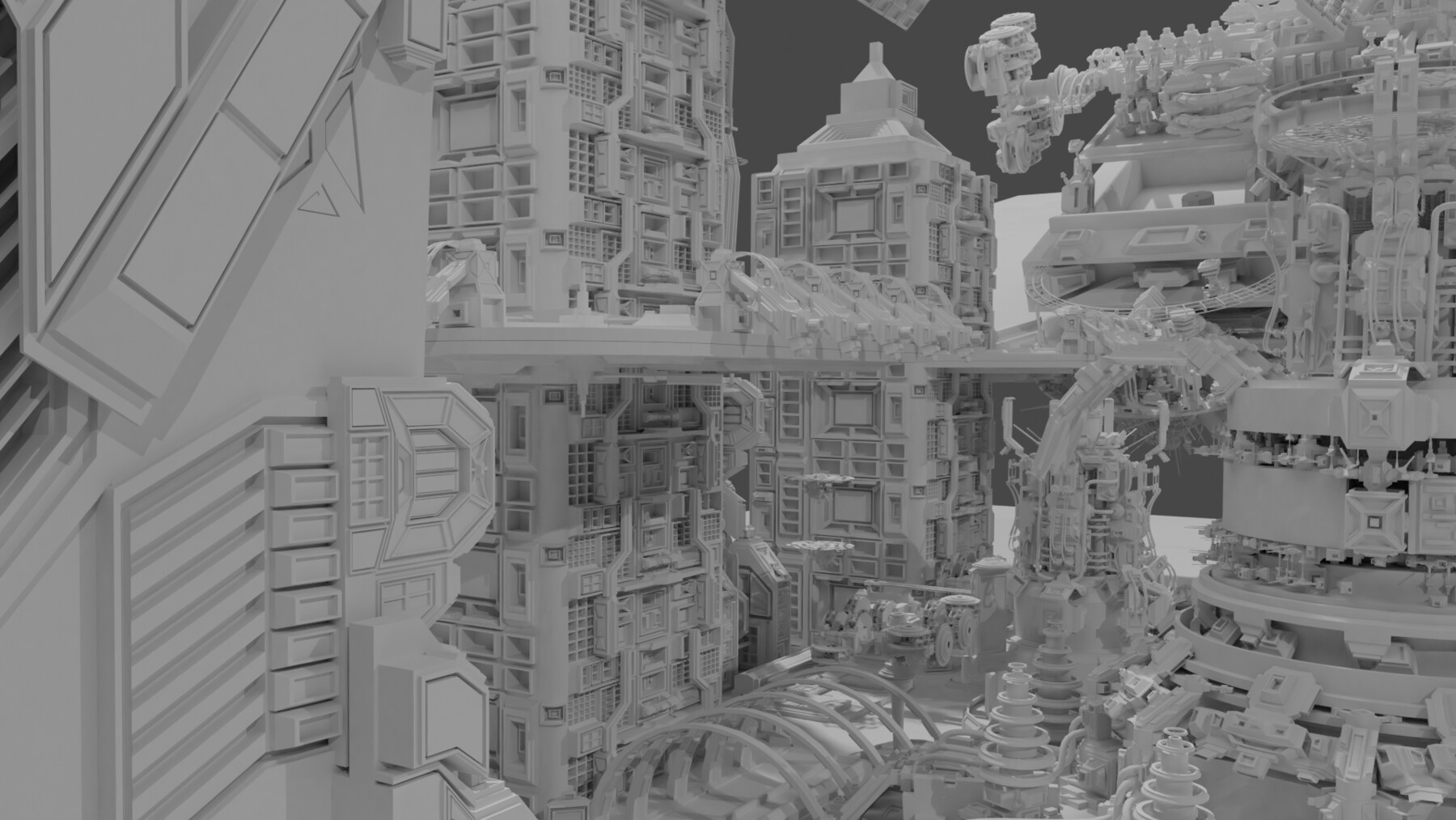 ArtStation - SCI-FI CITY & TOWER & BUILDING | Game Assets