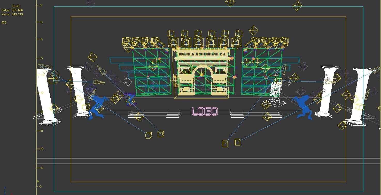 ArtStation - Concert party carnival stage 44 | Resources