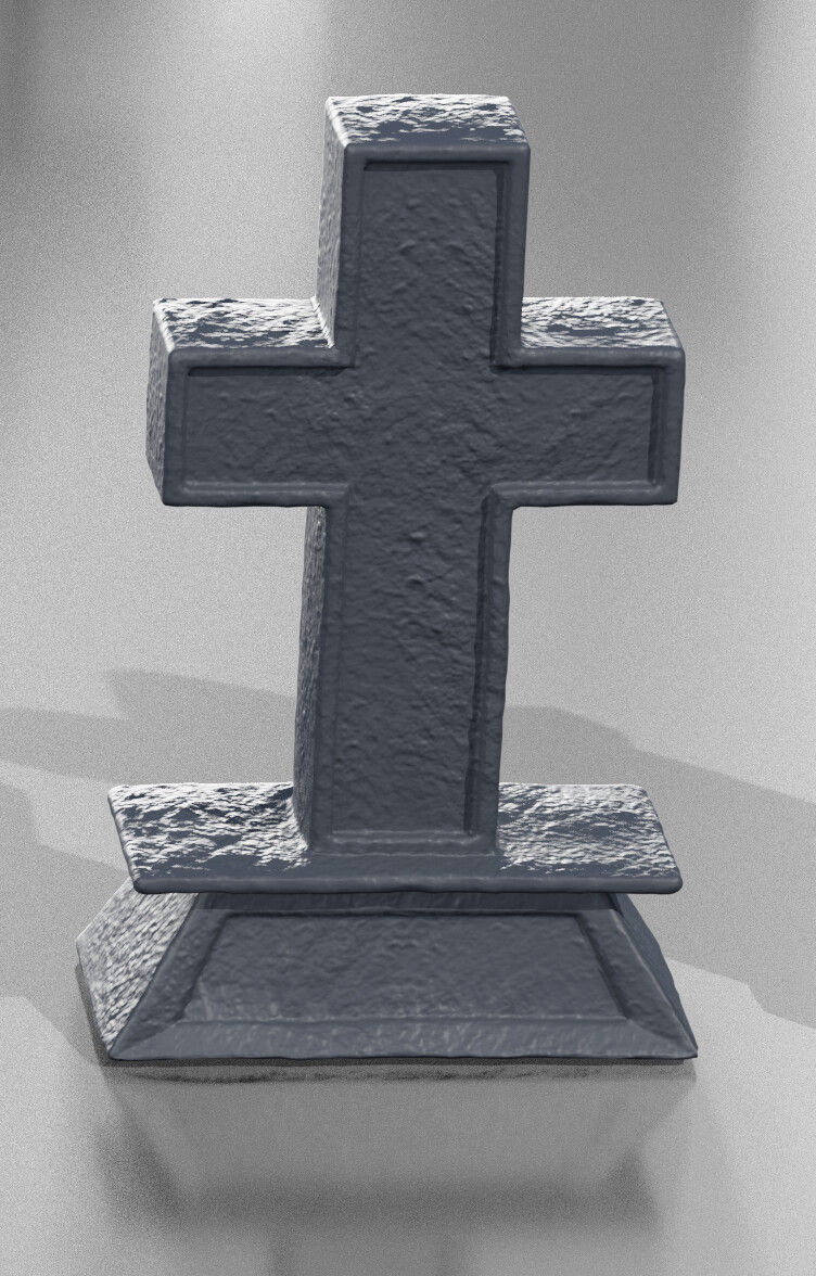 ArtStation - Low Poly PBR Grave Stones | Game Assets