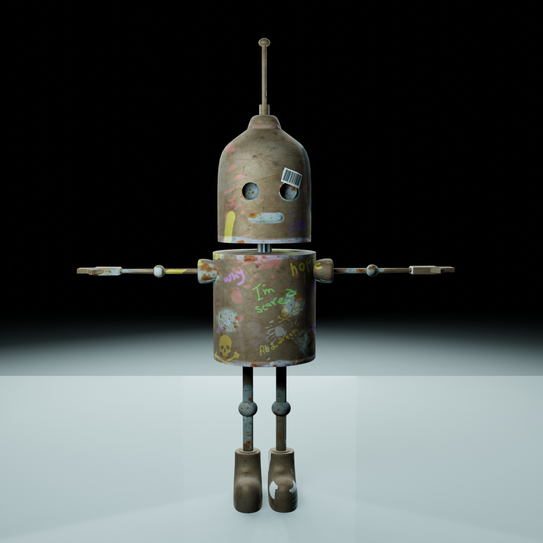 ArtStation - The Sad Robot | blender hard surface | Resources