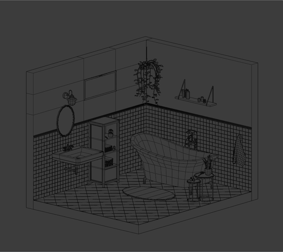 ArtStation - Bathroom | Game Assets