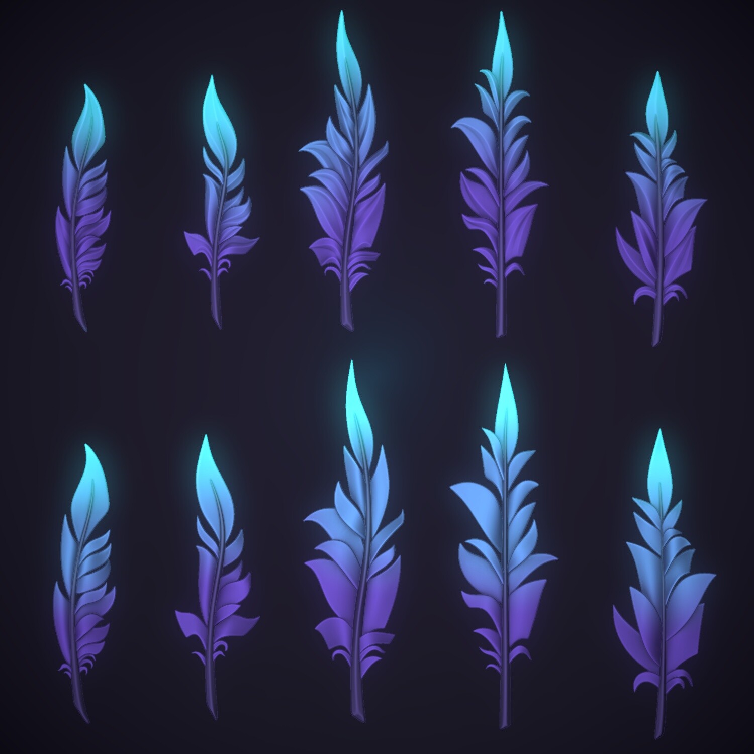 ArtStation - Stylized Feather Textures | Resources