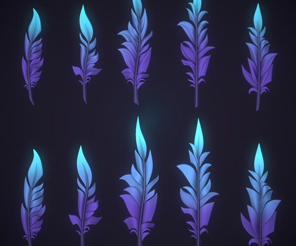 ArtStation - Stylized Feather Textures | Resources