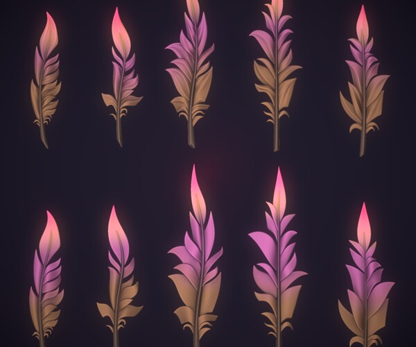 ArtStation - Stylized Feather Textures | Resources