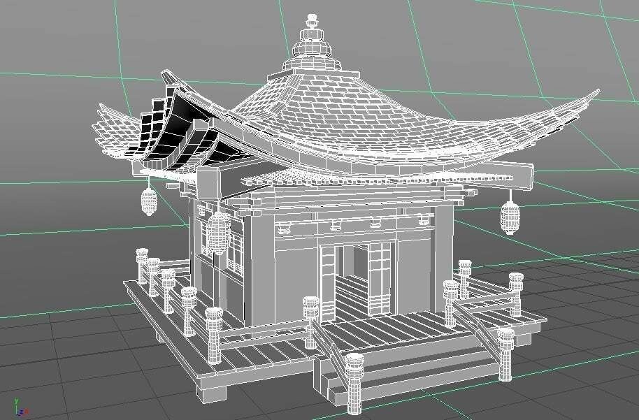 ArtStation - 3D traditional japan temple | Game Assets