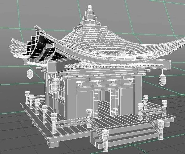 ArtStation - 3D traditional japan temple | Game Assets