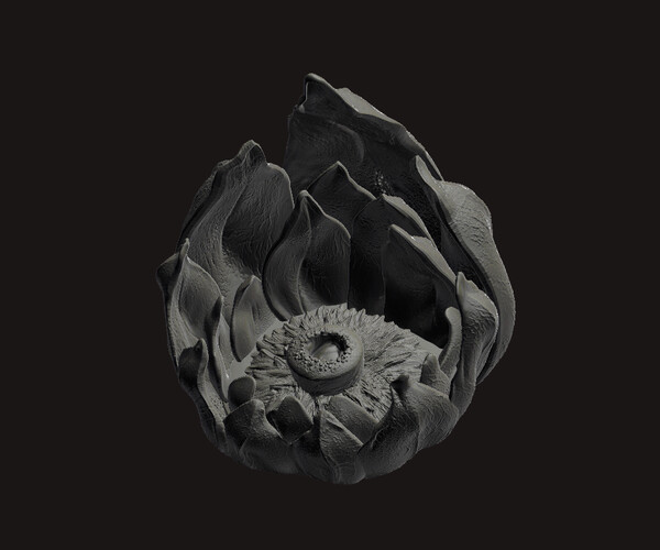 ArtStation - Lotus Flower Stand - Printed and Painted Example Shown ...