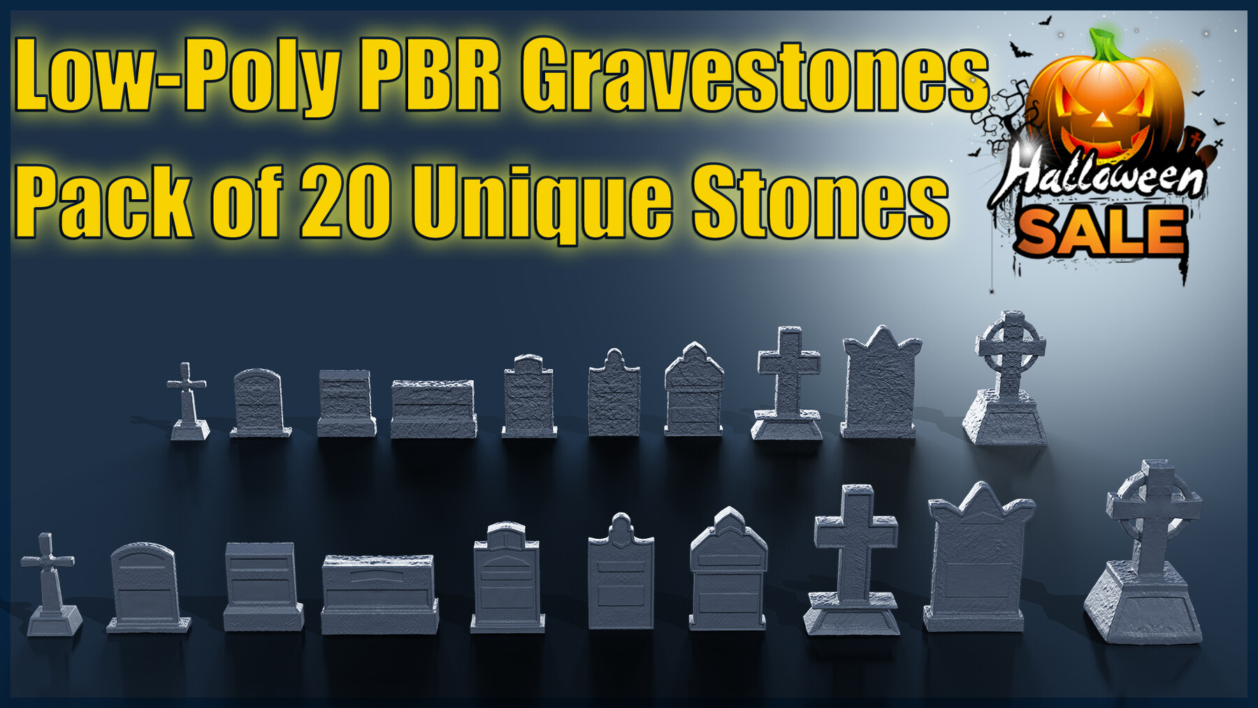 ArtStation - Grave Stone Combo Pack | Game Assets