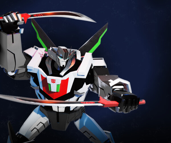 ArtStation - 3D Wheeljack Transformers Prime 3D Character Rig | Game Assets