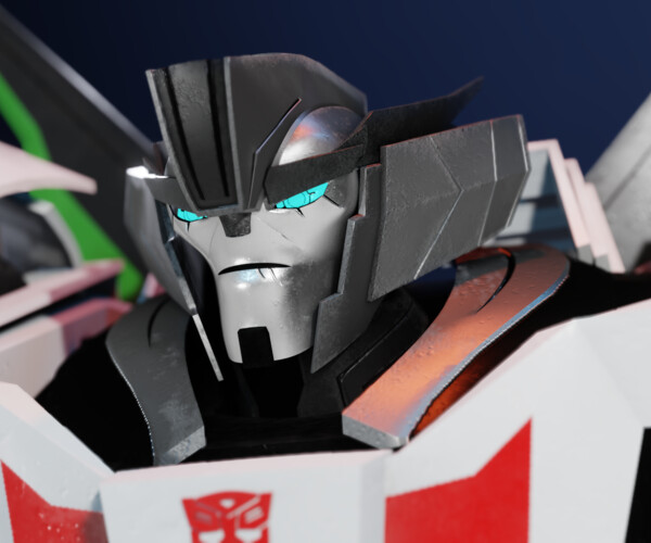 ArtStation - 3D Wheeljack Transformers Prime 3D Character Rig | Game Assets