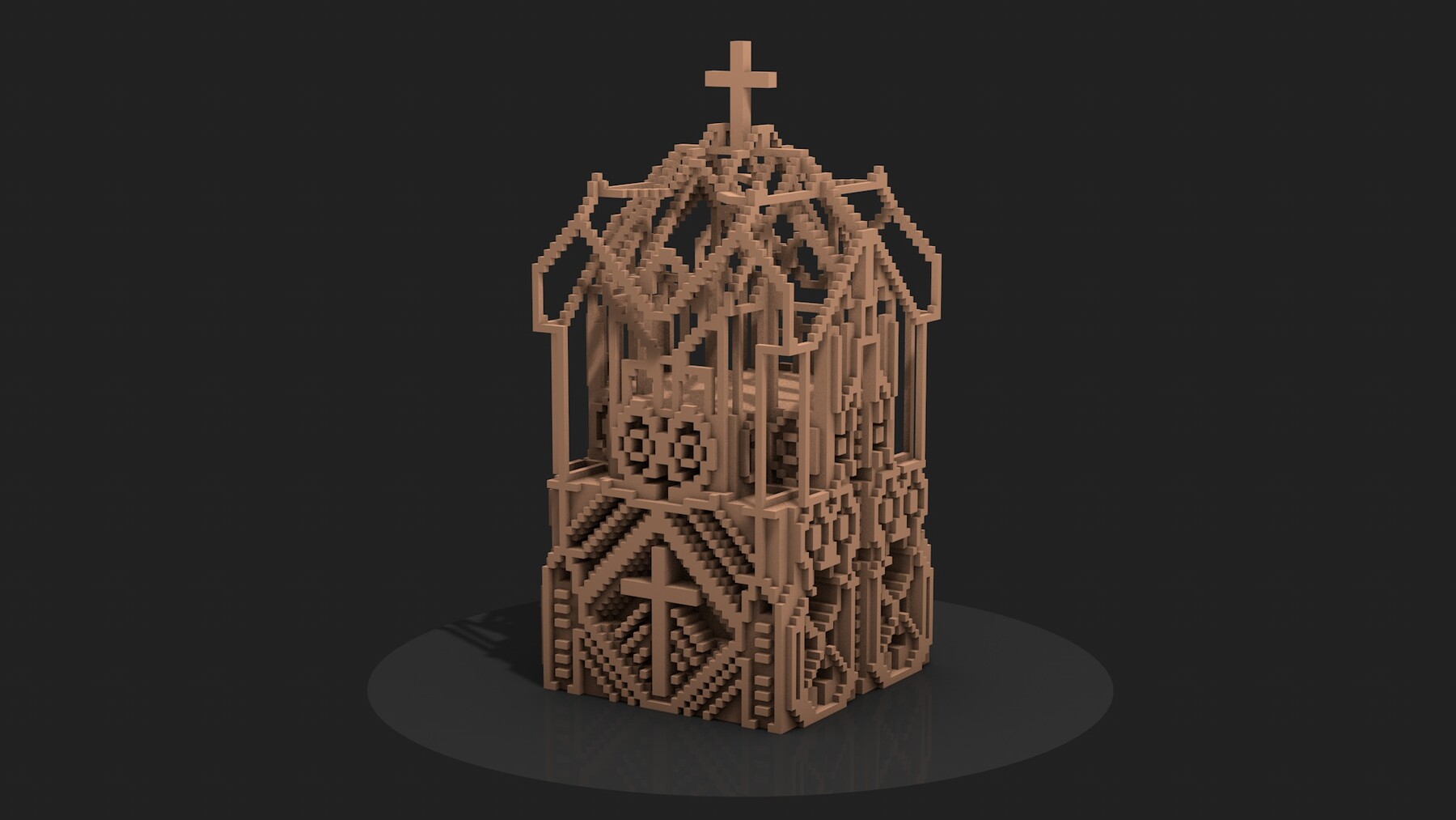 ArtStation - Pixel church voxel | Resources