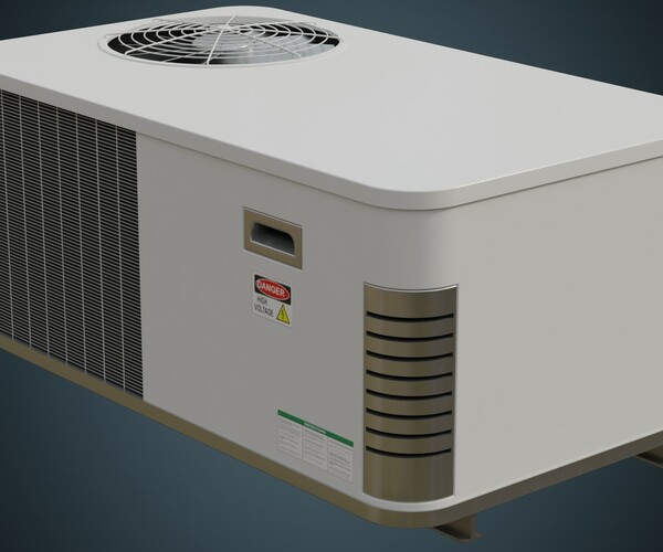 ArtStation - Rooftop AC Unit 3A | Game Assets