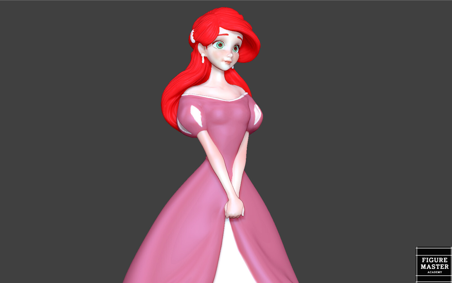 ArtStation - ARIEL DRESS LITTLE MERMAID DISNEY princess ANIMATION 3D ...