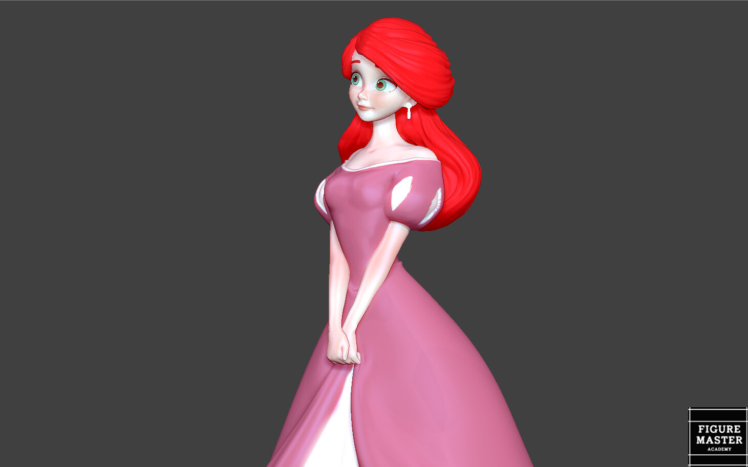 ArtStation - ARIEL DRESS LITTLE MERMAID DISNEY princess ANIMATION 3D ...