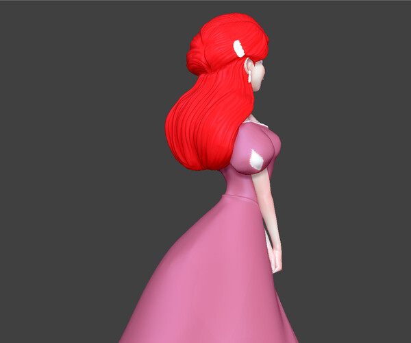 ArtStation - ARIEL DRESS LITTLE MERMAID DISNEY princess ANIMATION 3D ...
