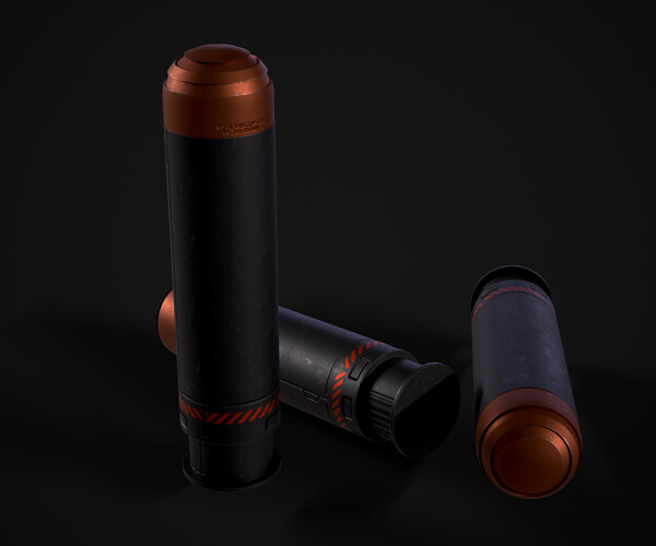 ArtStation - SciFi Bullets Pack - Real Time/3D Assets/4K Textures/Files ...