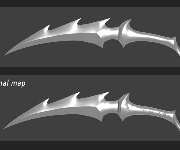 ArtStation - Cursed dagger | Game Assets