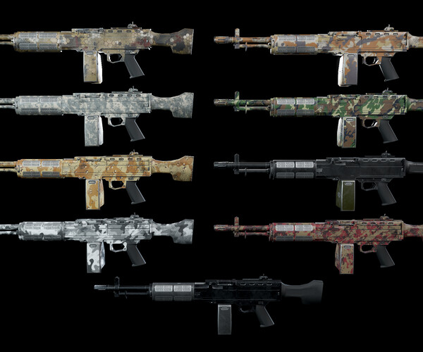 ArtStation - Machinegun | Game Assets